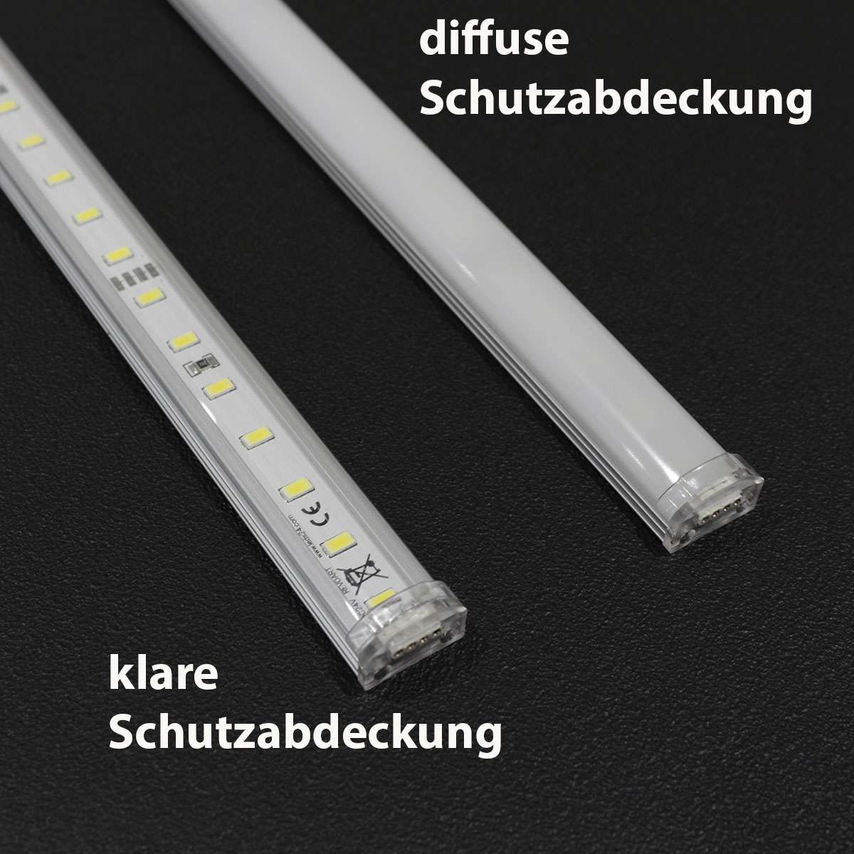 24V Aluminium LED Leiste steckbar – weiß – 100cm | leds24.com