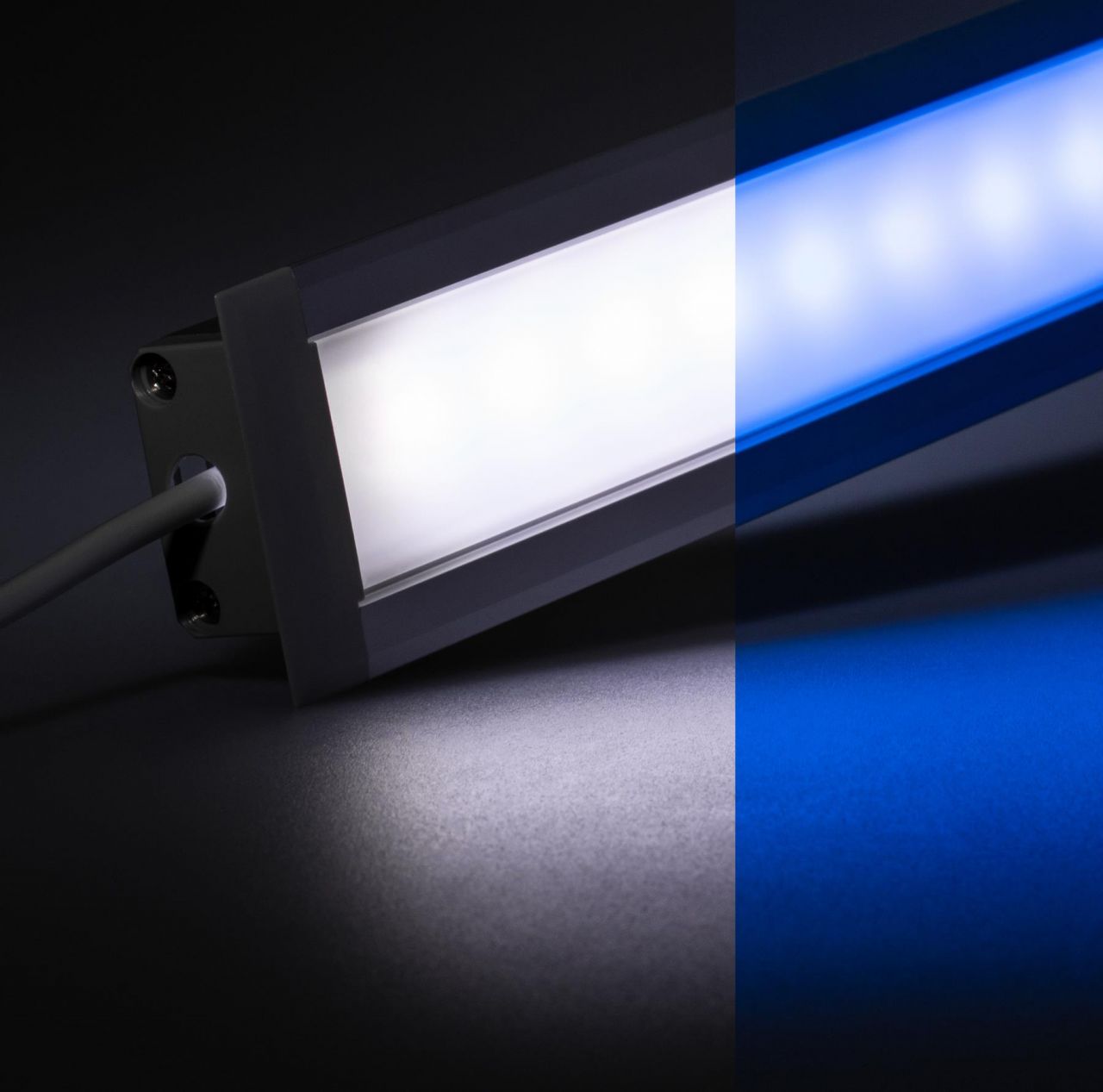 12V Aluminium Einbau LED Leiste – RGBW – diffuse Abdeckung | leds24.com