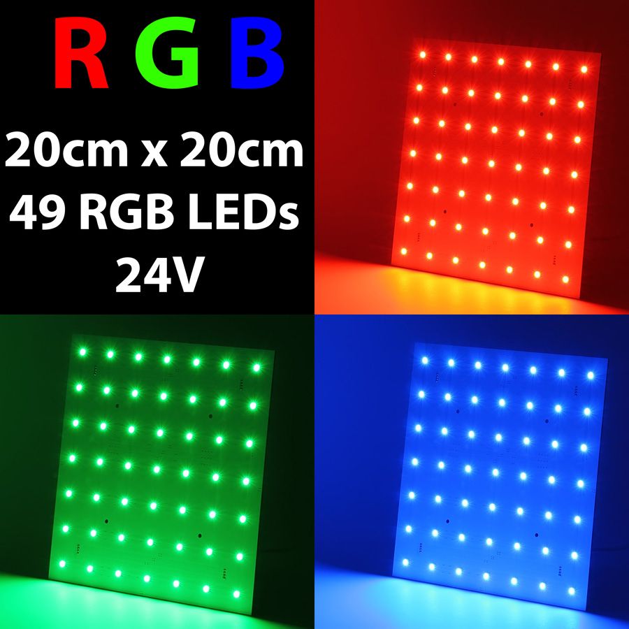 24V Matrix Modul – RGB – 20x20cm – eckig | leds24.com