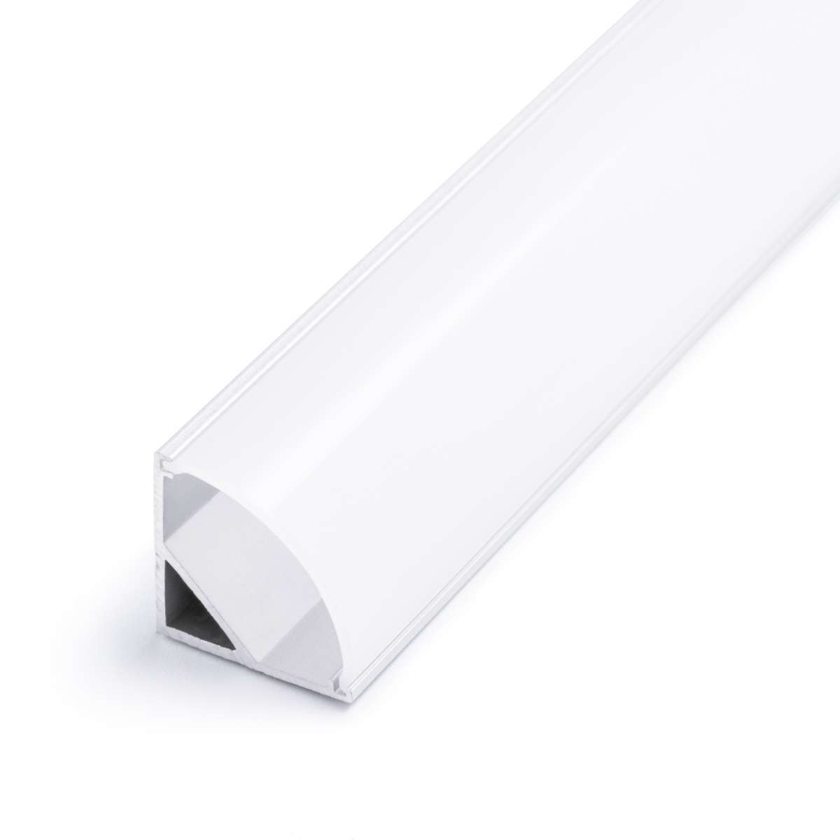 Aluminium LED Eck Profil, round line, 1,6 x 1,6cm | leds24.com