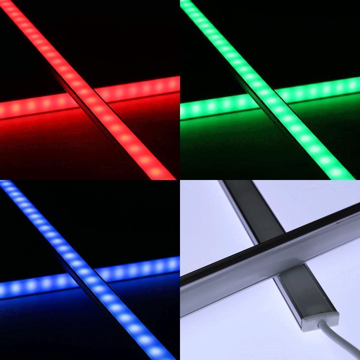 24V Slim-Line Aluminium LED Leiste – RGB – diffuse Abdeckung | leds24.com