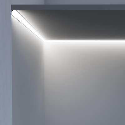 Aluminium LED Eck Profil, round line, 1,6 x 1,6cm | leds24.com